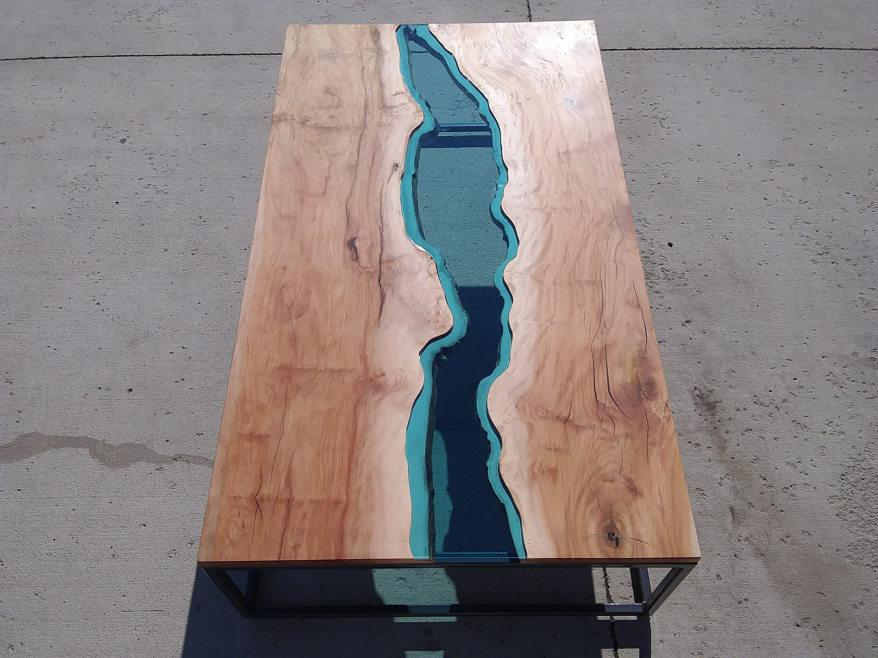 Sycamore River Glass Coffee Table - Etsy