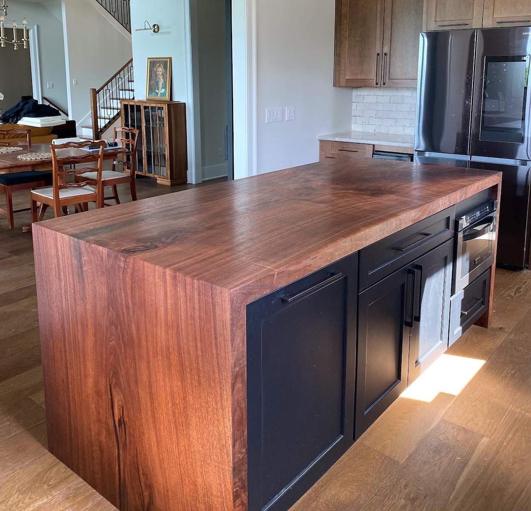 Double Waterfall Walnut Countertop - Etsy