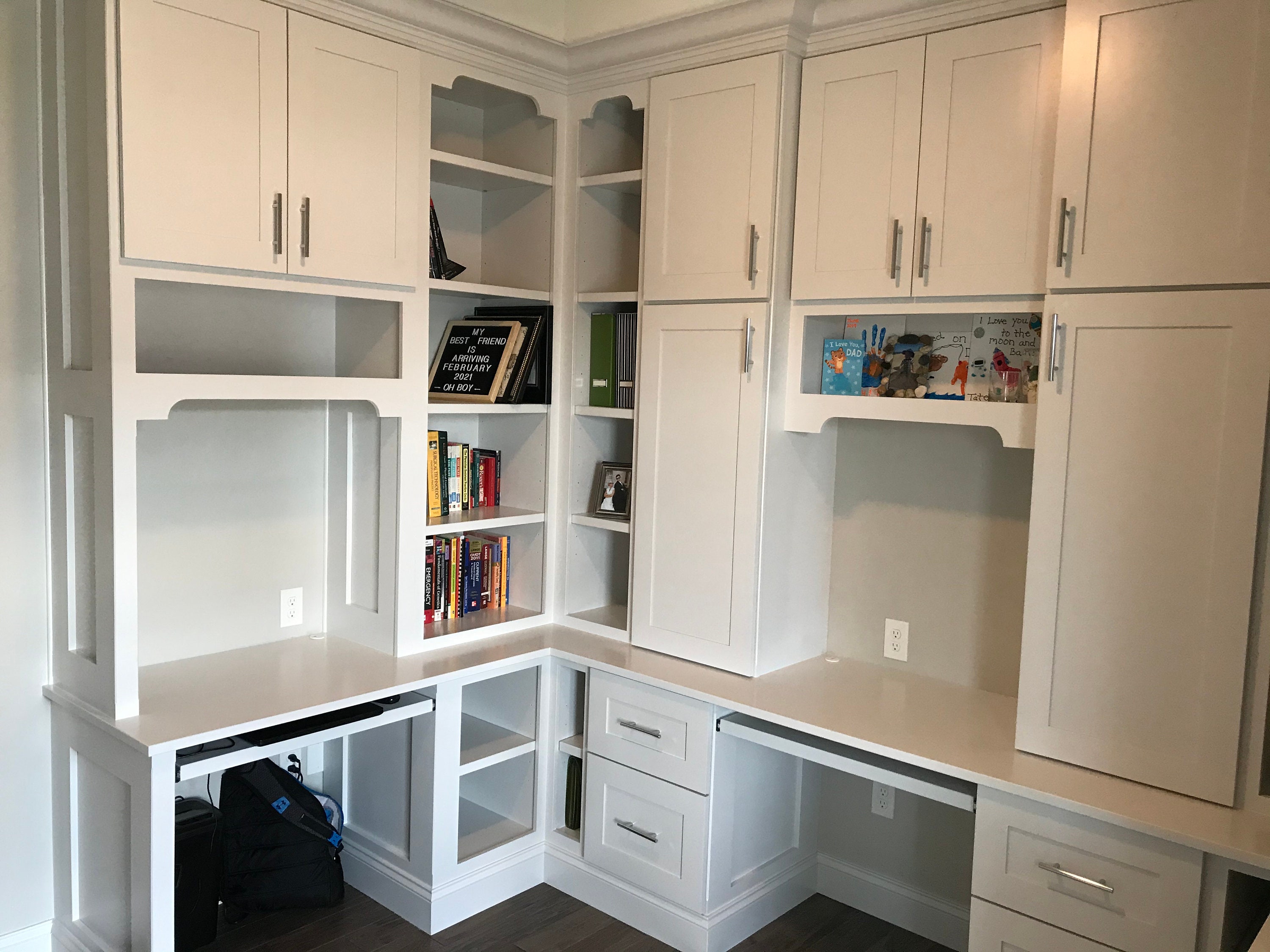 Corner Office Built In Cabinets