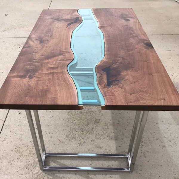 Live Edge River Table - Etsy
