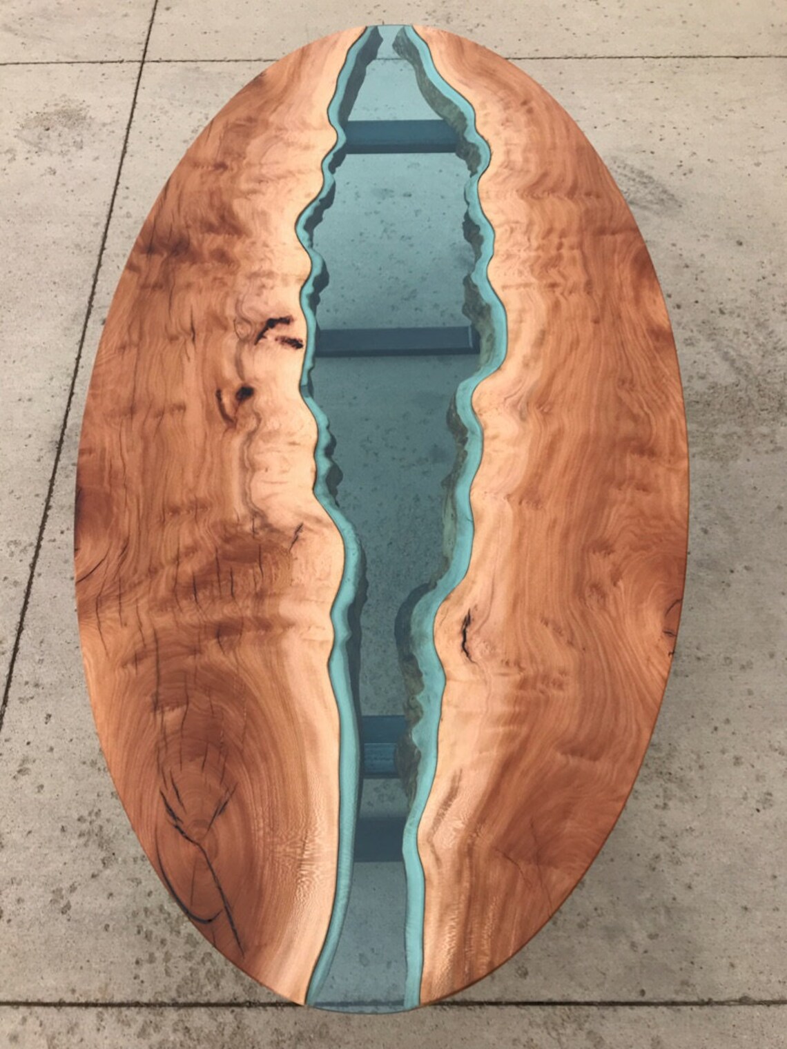 Sycamore River Glass Dining Table - Etsy