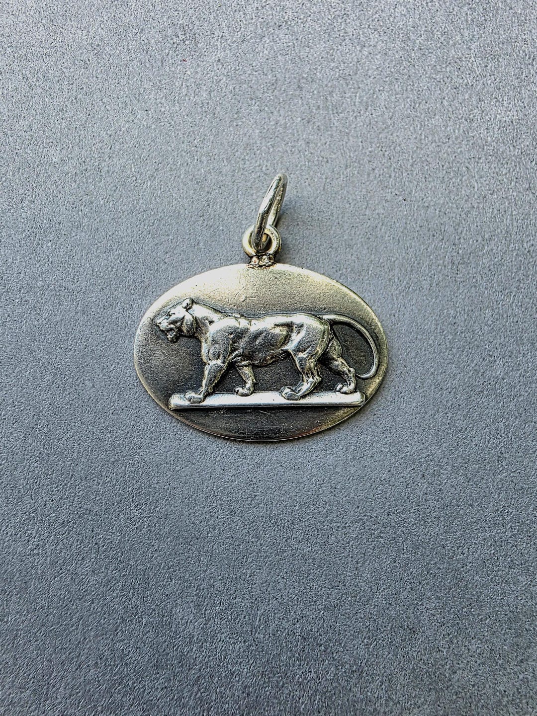 Vintage Sterling Silver Lioness Pendant | Cufflink Conversion | Full ...