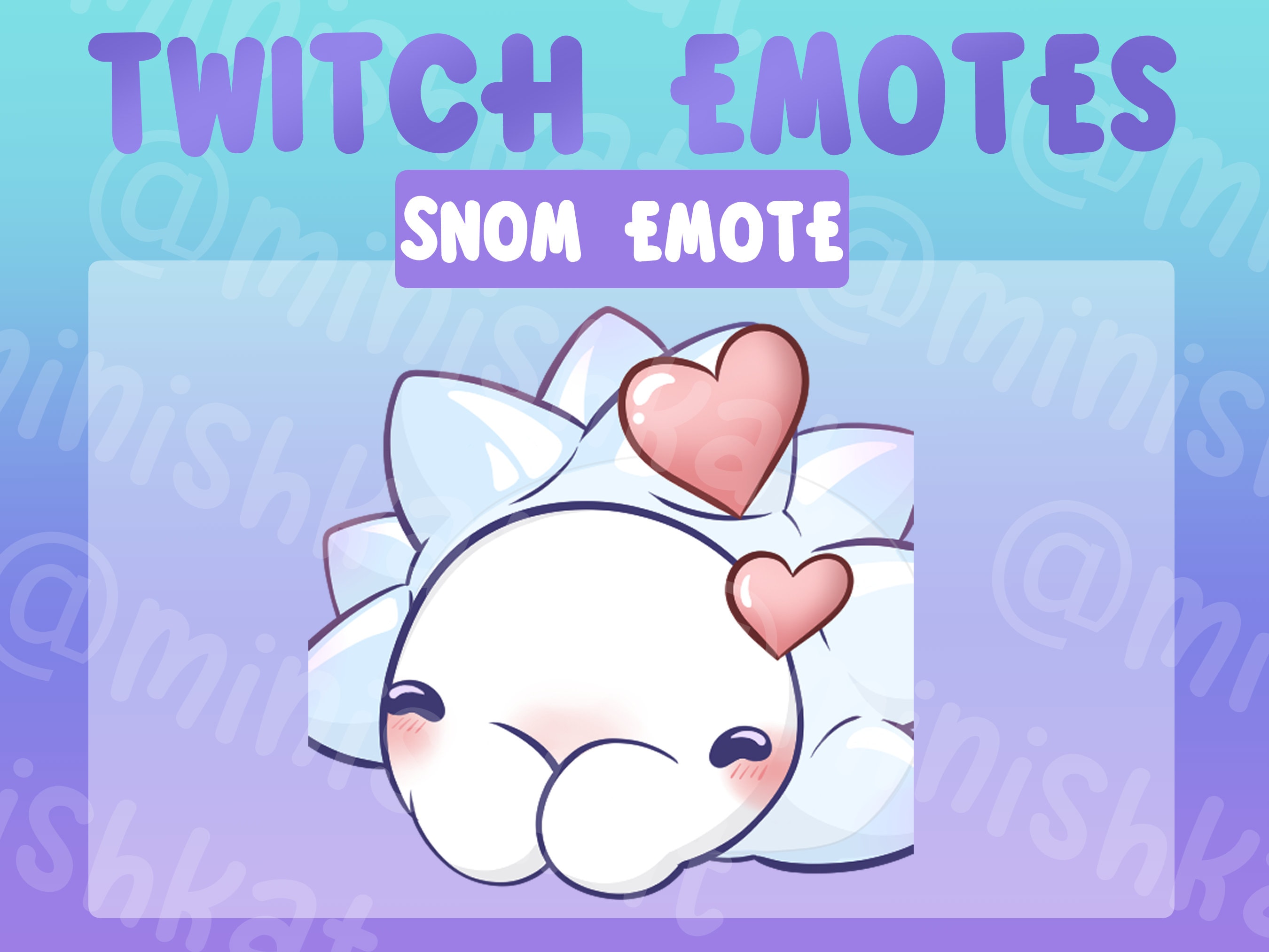Snom Love Emote | Pokemon Emote for Twitch and Discord | Pre-made ...