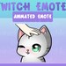 ANIMATED Grey Cat Twitch Emote | Head Pat Emote | Pet the Emote | Pre ...