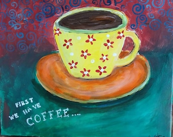 Acrylic Coffee Art - Etsy