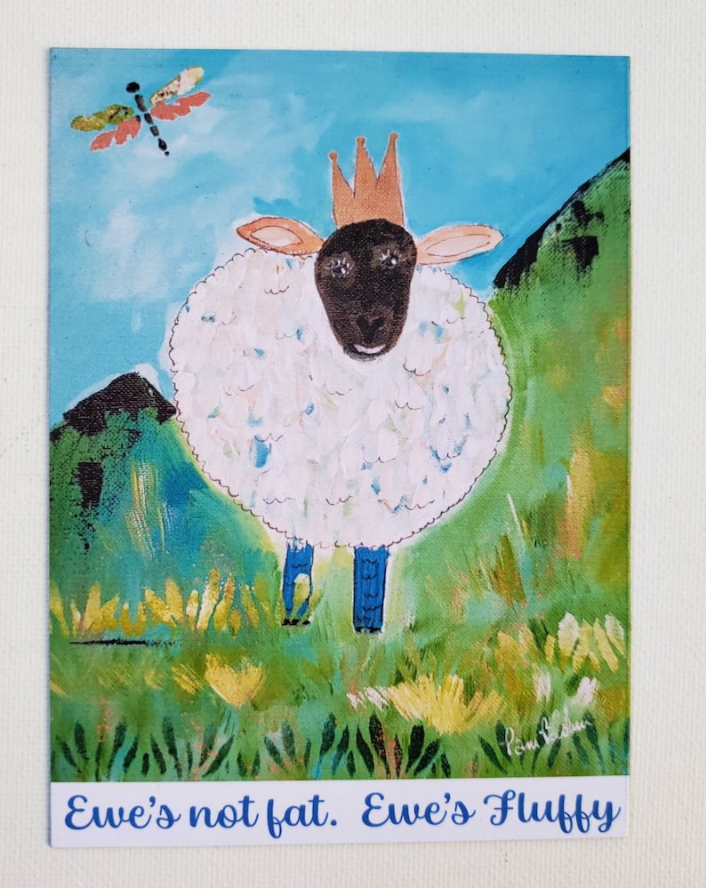 Sheep Magnet ewe's Not Fat Ewe's Fluffy - Etsy