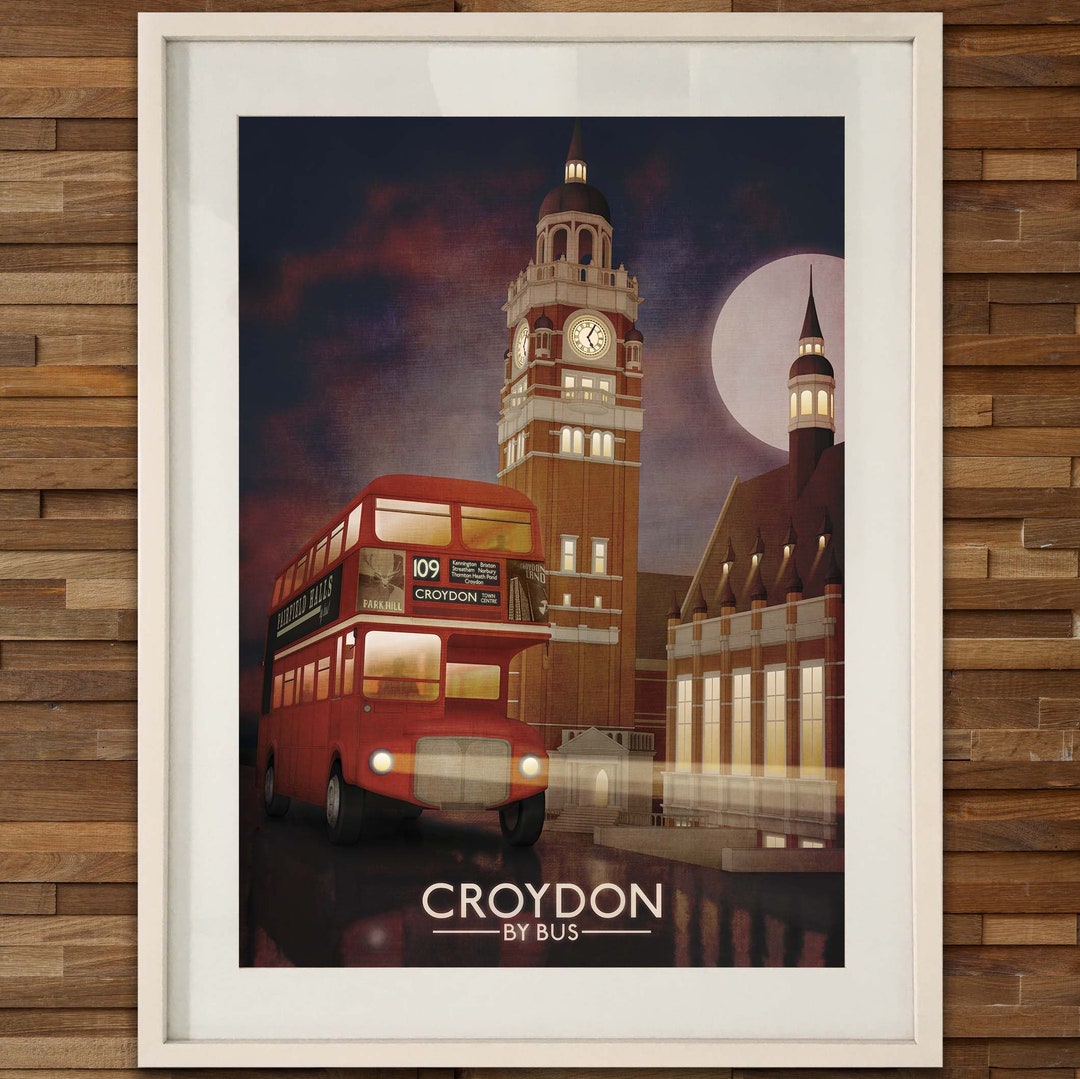 Croydon by Bus - A2 / A3 Poster Print - Etsy UK