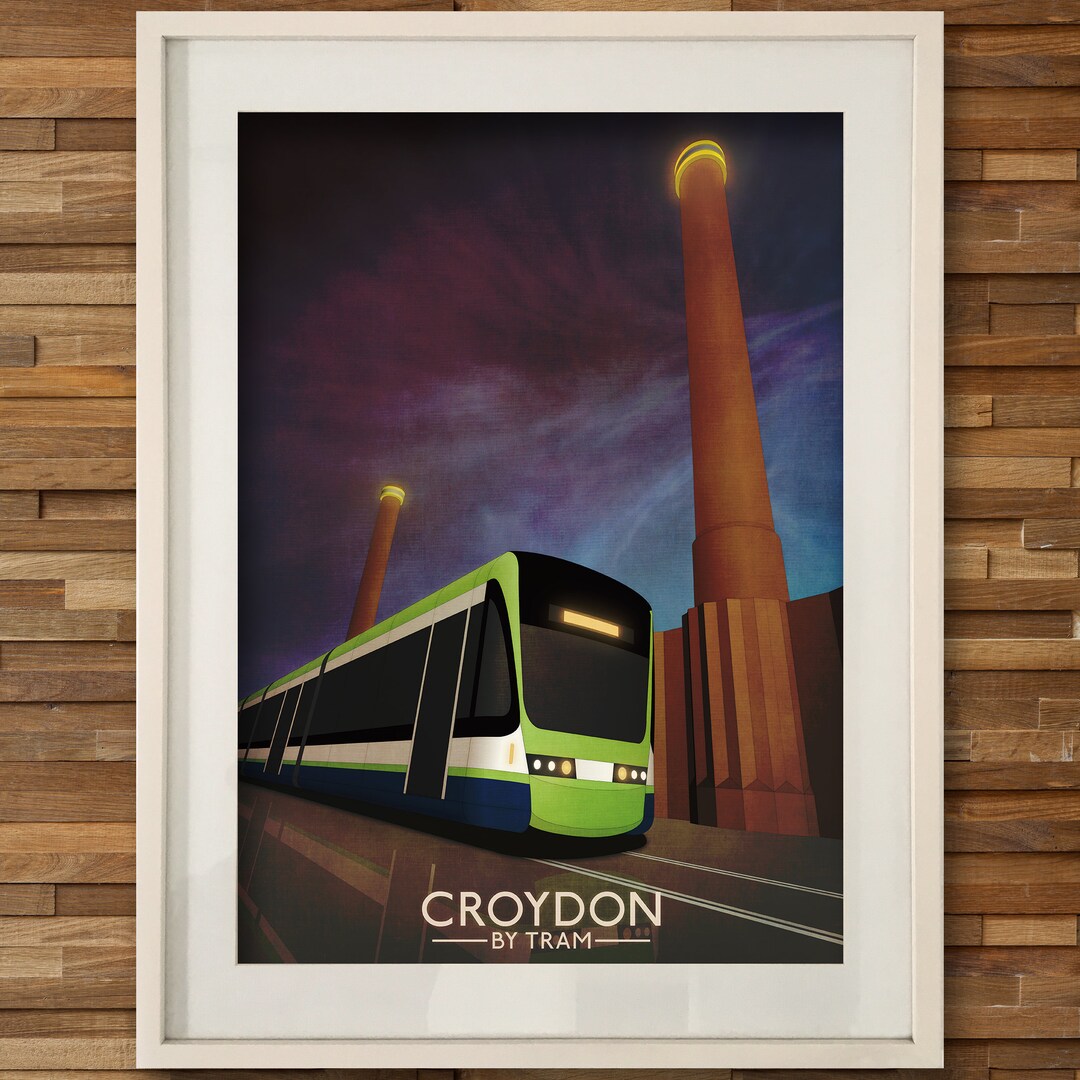 Croydon by Tram - A2 / A3 Poster Print - Etsy UK