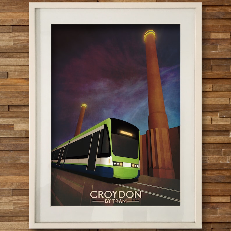 Croydon by Tram - A2 / A3 Poster Print - Etsy UK
