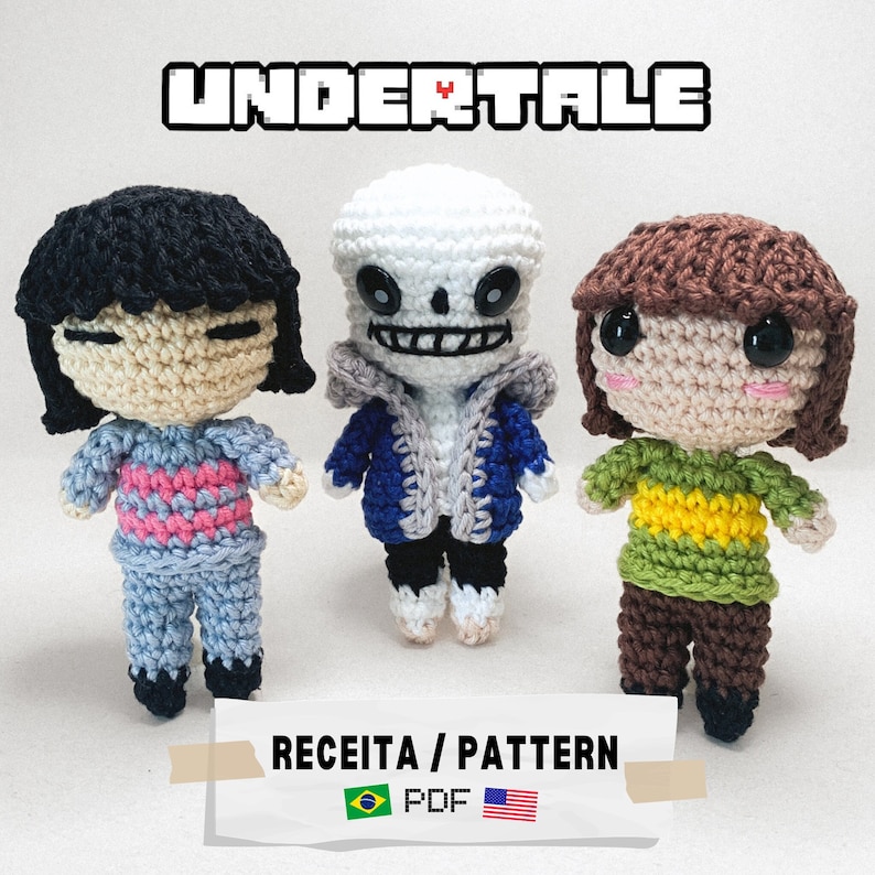 Undertale Collection Amigurumi PDF Pattern - Etsy