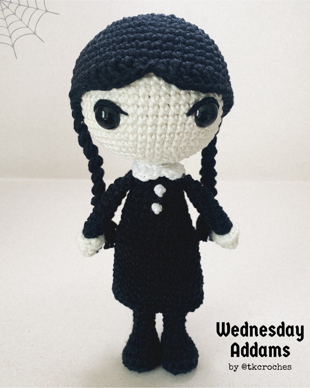 Wednesday Addams Crochet Pattern Doll Amigurumi - Etsy