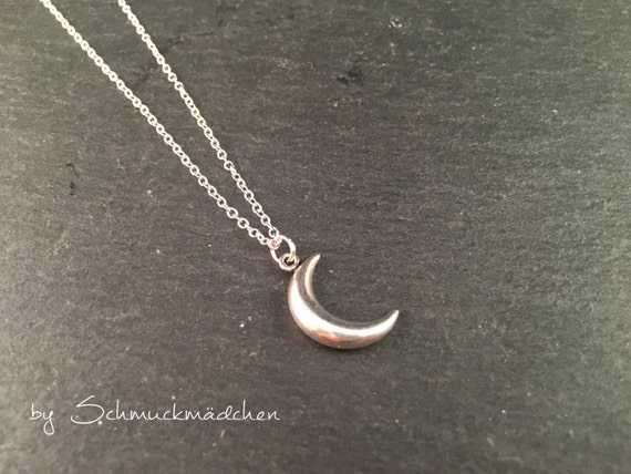 Chain Silver Plain Moon Short Filigree Silver Chain With | Etsy