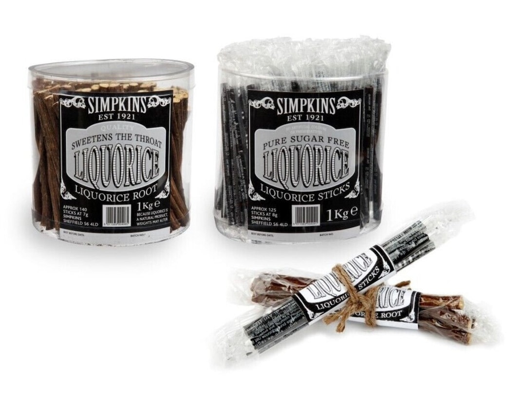 Simpkins Pure Sugar Free Hard Thin Liquorice Sticks and Root Bundle ...