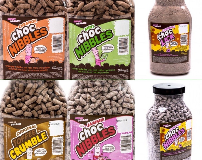 Choc Nibbles Original Retro Sweets Milk Chocolate Caramel Pick N Mix ...
