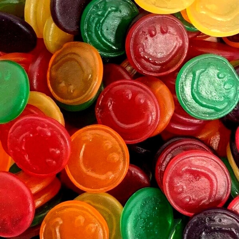 Smiley Faces Retro Sweets Party Favours Jelly Candy Buffet Pick N Mix ...