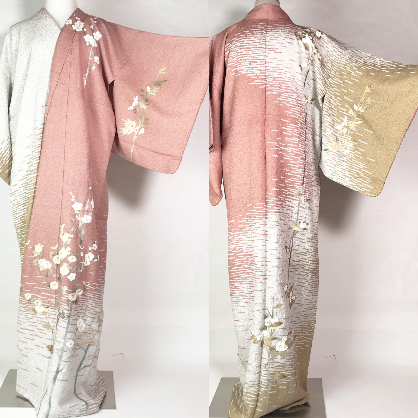 Japanese A083103 Elegant & Cute Homongi Kimono Vintage | Etsy