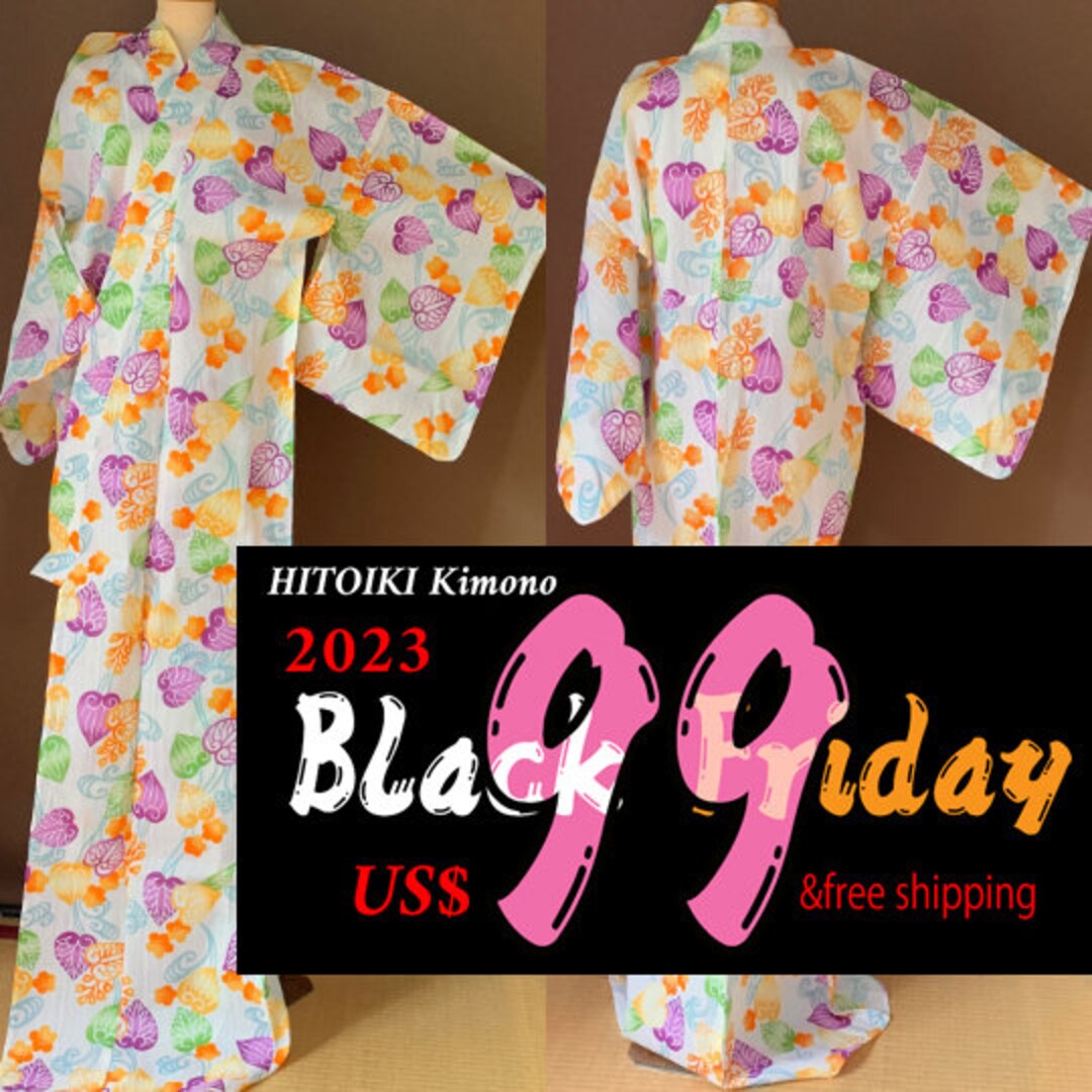 S083101 Cute and Cool Cotton yukata Summer Kimono - Etsy