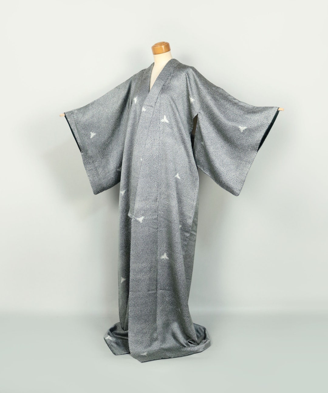 Kimono / Japanese Elegant Komon Vintage / Dress / Robe / Fabric - Etsy