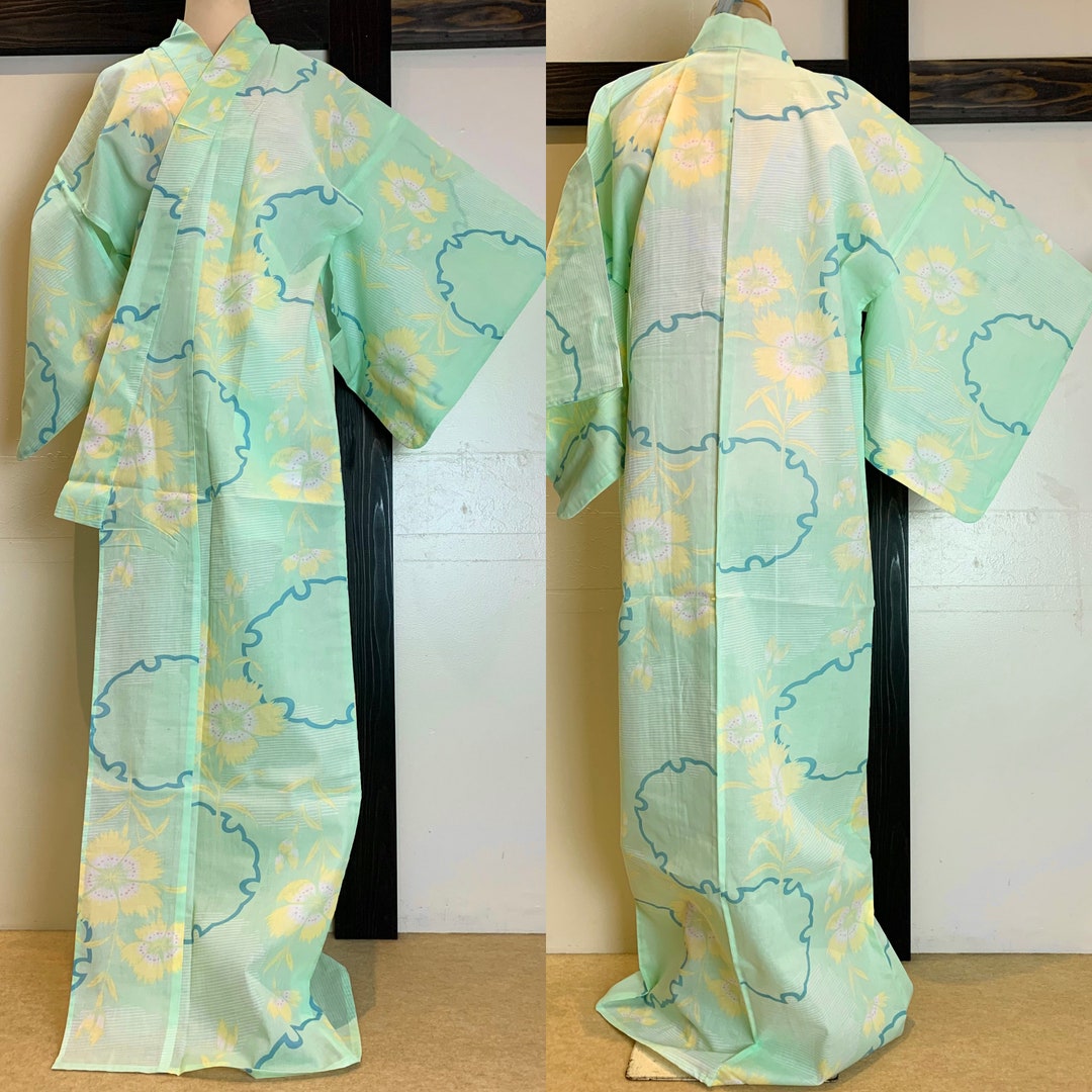 Kimono / Japanese Very Cute and Cool Cotton yukata Summer Kimono ...