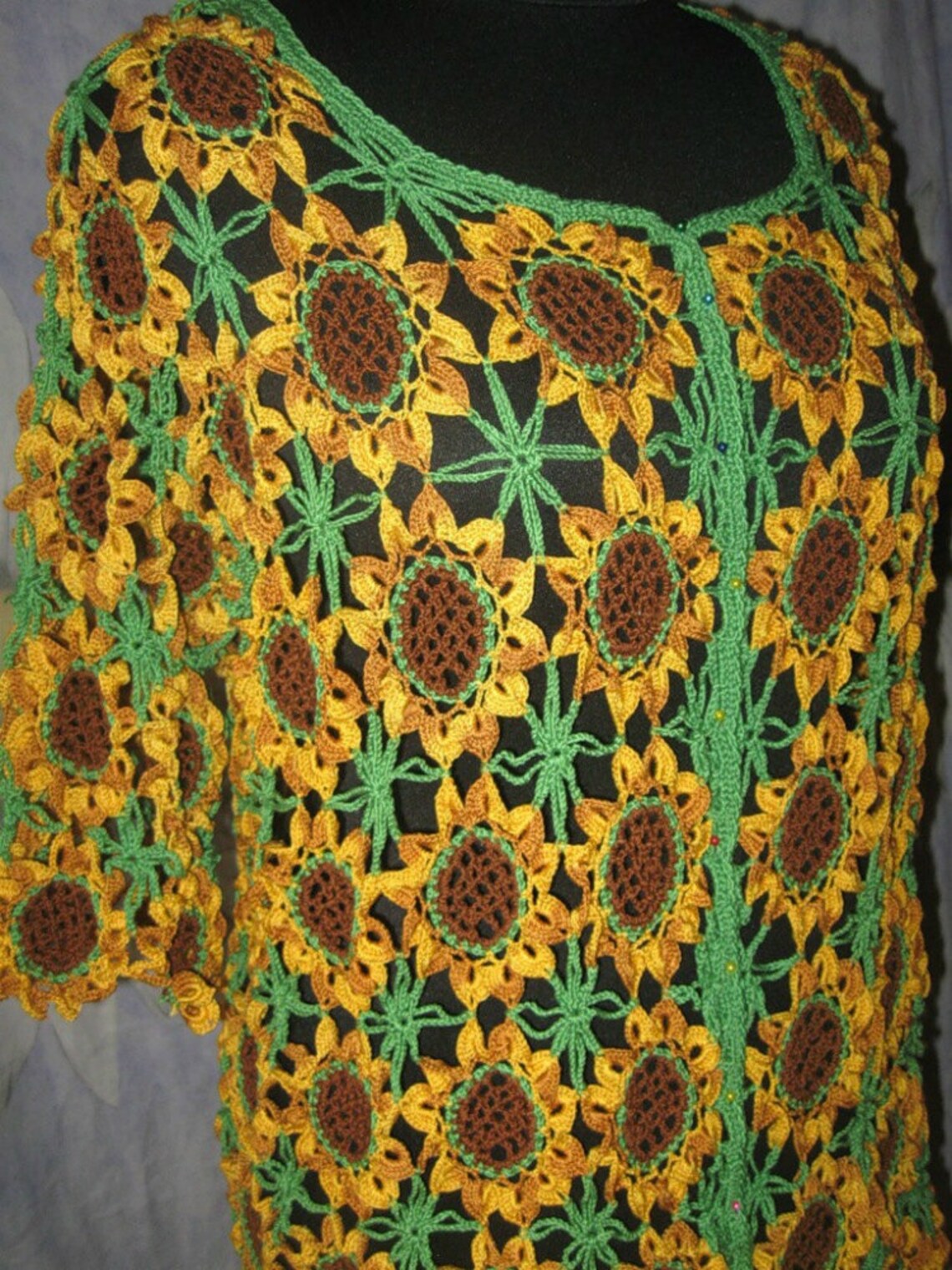 Jacket Sunflowers - Etsy