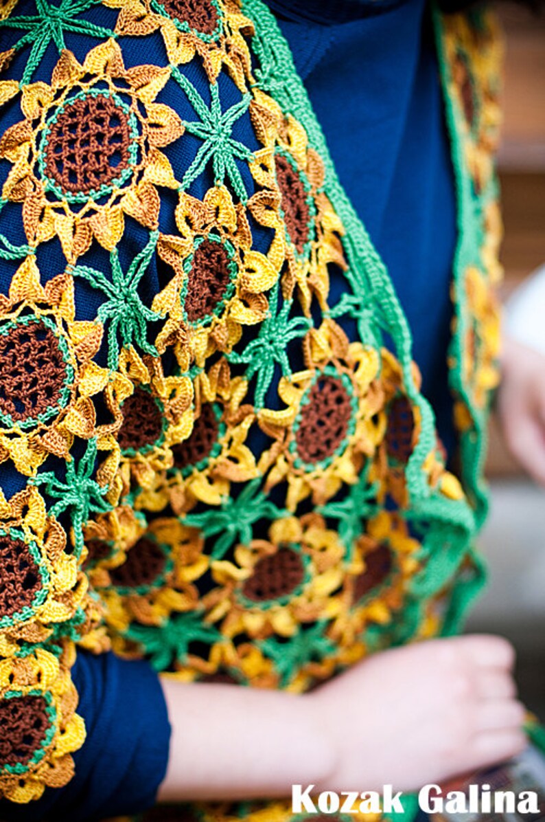 Jacket Sunflowers - Etsy