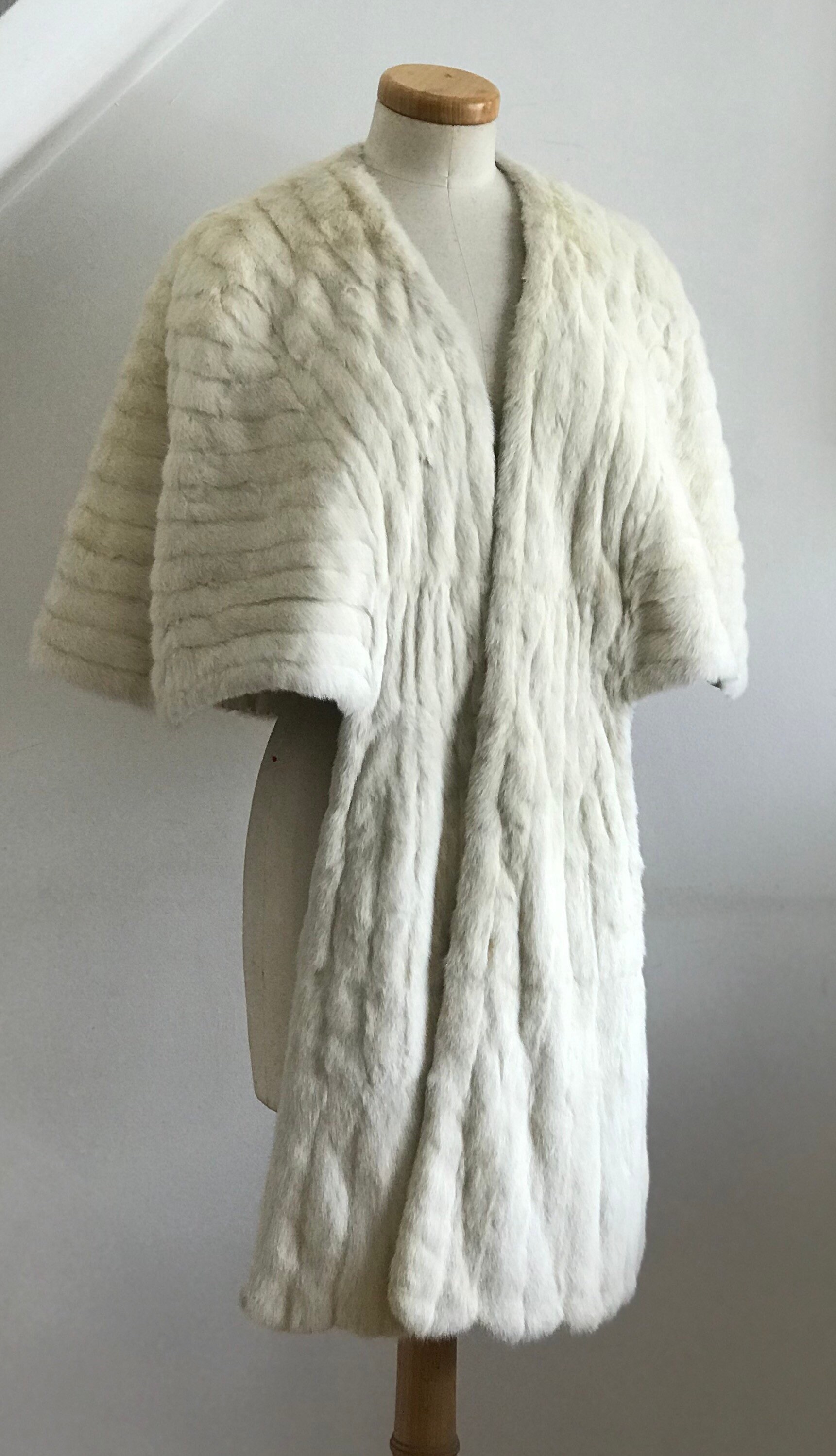 Vintage 1920s Ermine Stole Art Deco Wrap White Fur Cape Stunningly ...