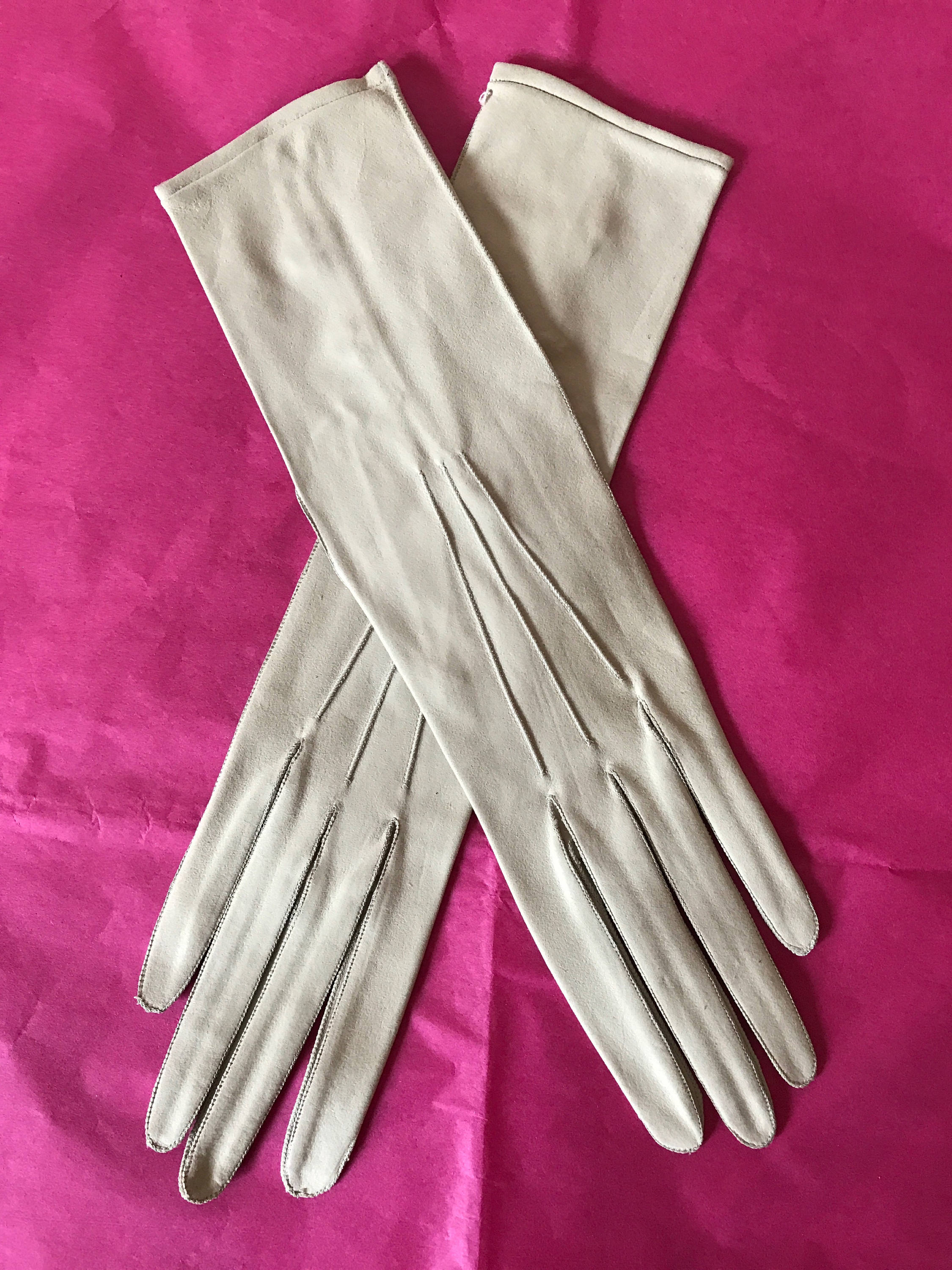 Vintage 1920s Ladies Cocktail Gloves Kid Suede Leather Art Deco 20s ...
