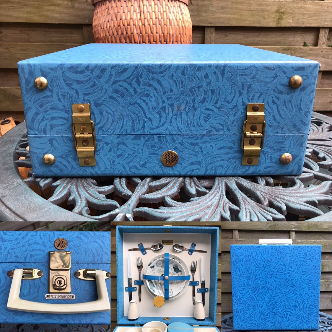 Brexton Picnic Hamper Case Original Unused Condition with Tags 1950s ...