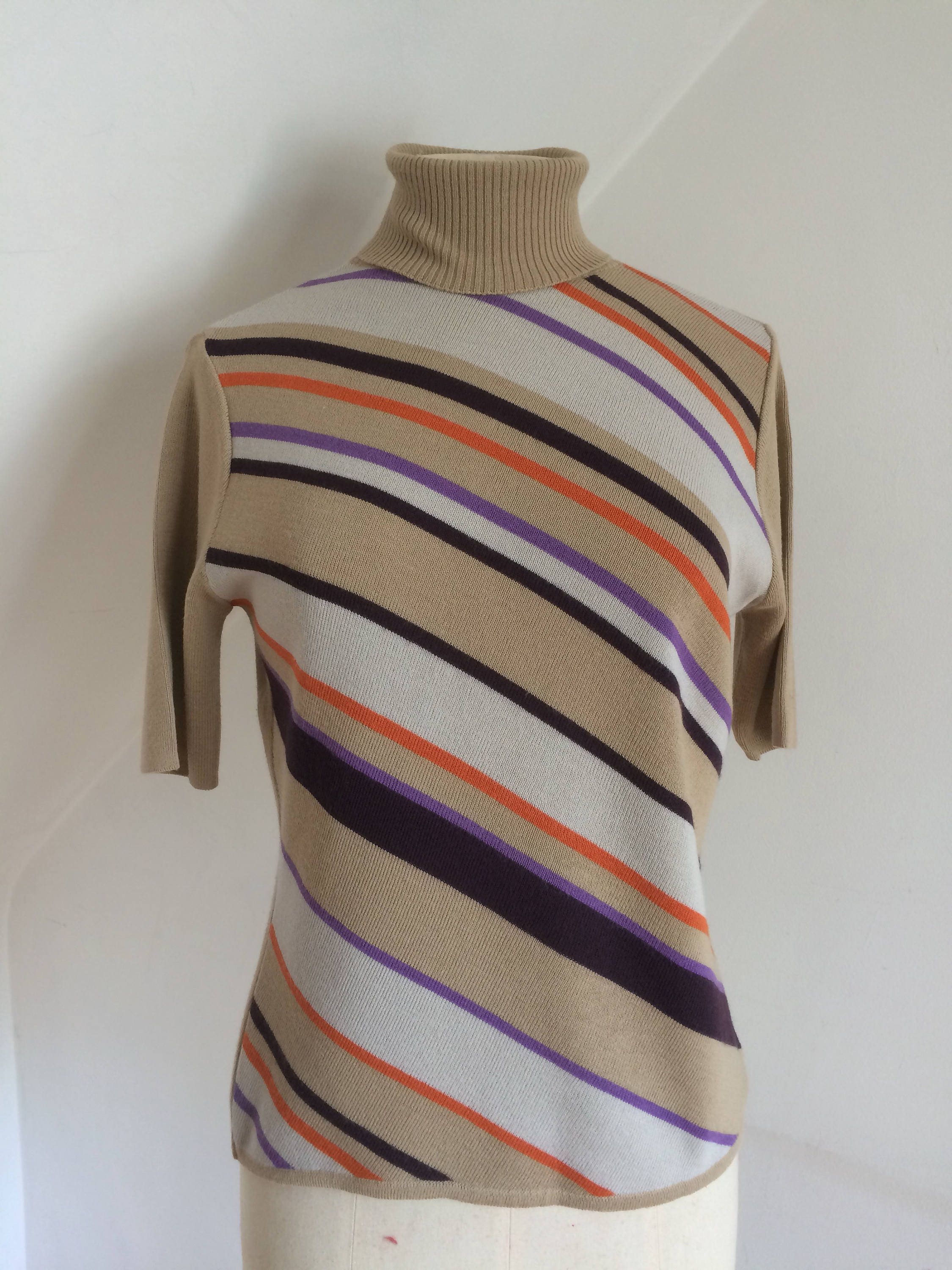 Vintage 1960s Skinny Rib Jumper Turtle Neck Fab & Unworn Unique Rare ...