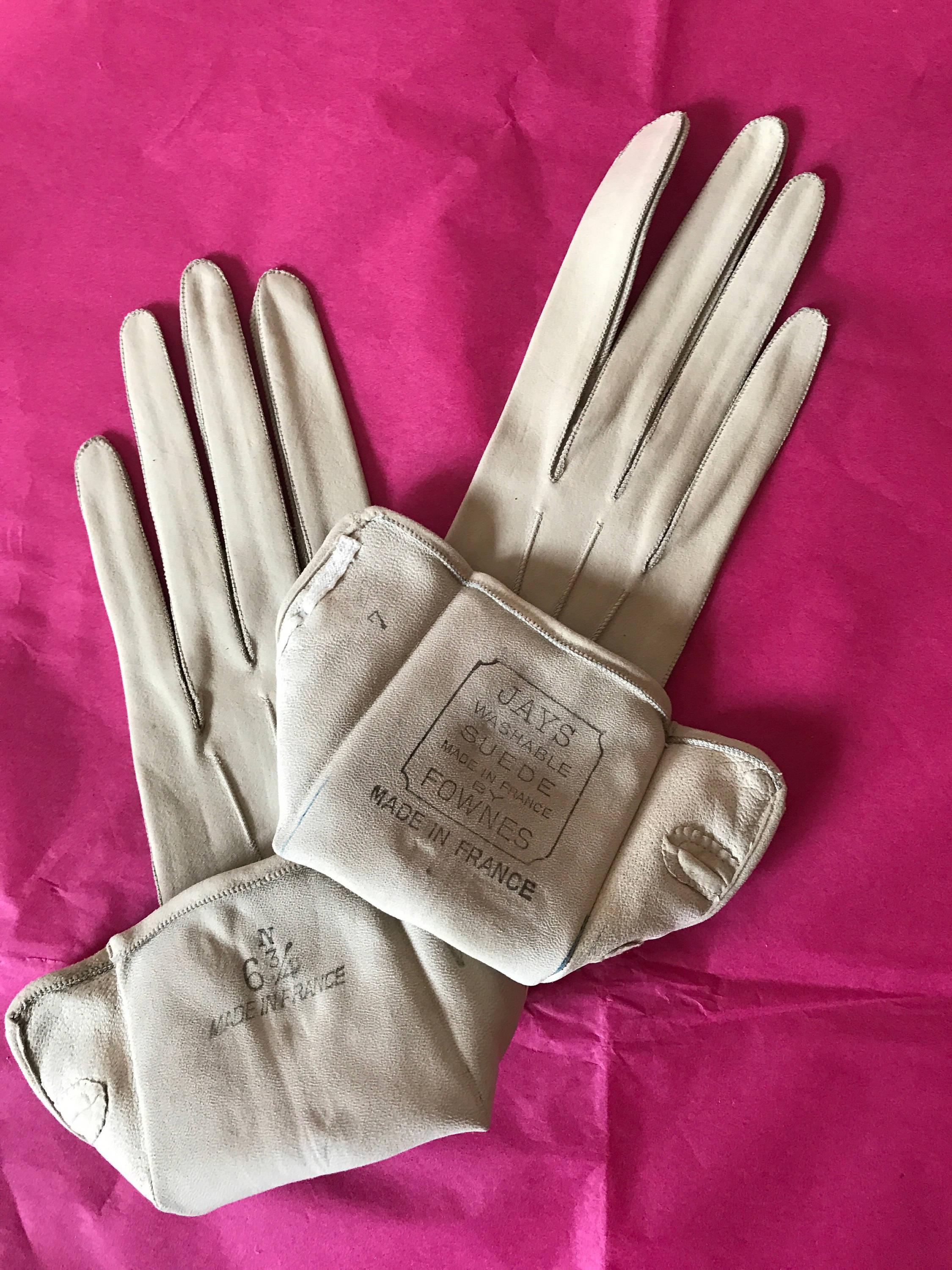 Vintage 1920s Ladies Cocktail Gloves Kid Suede Leather Art Deco 20s ...