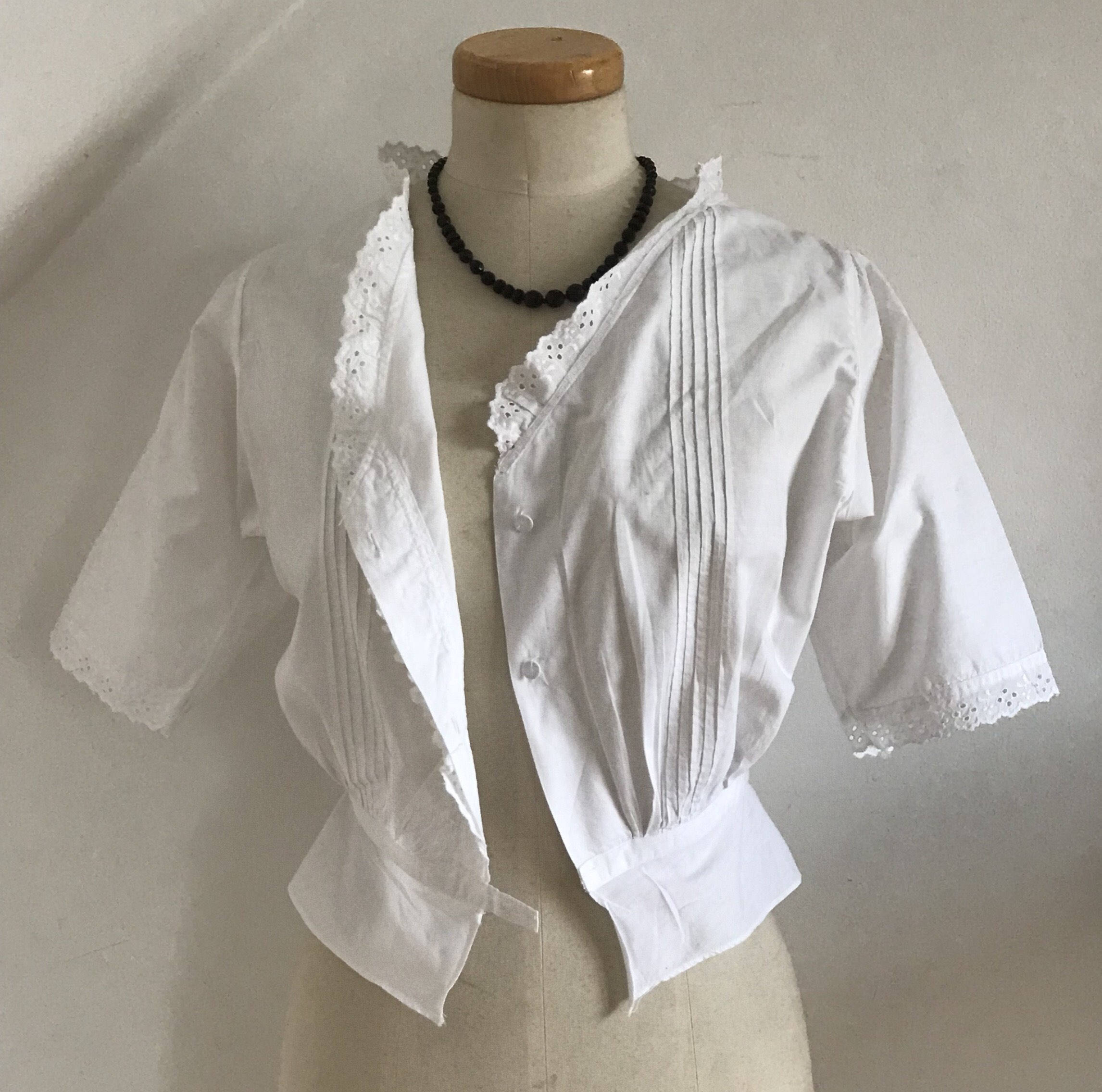 Vintage Camisole Blouse Chemise Horrockses Linen Broidery Anglaise Lace ...