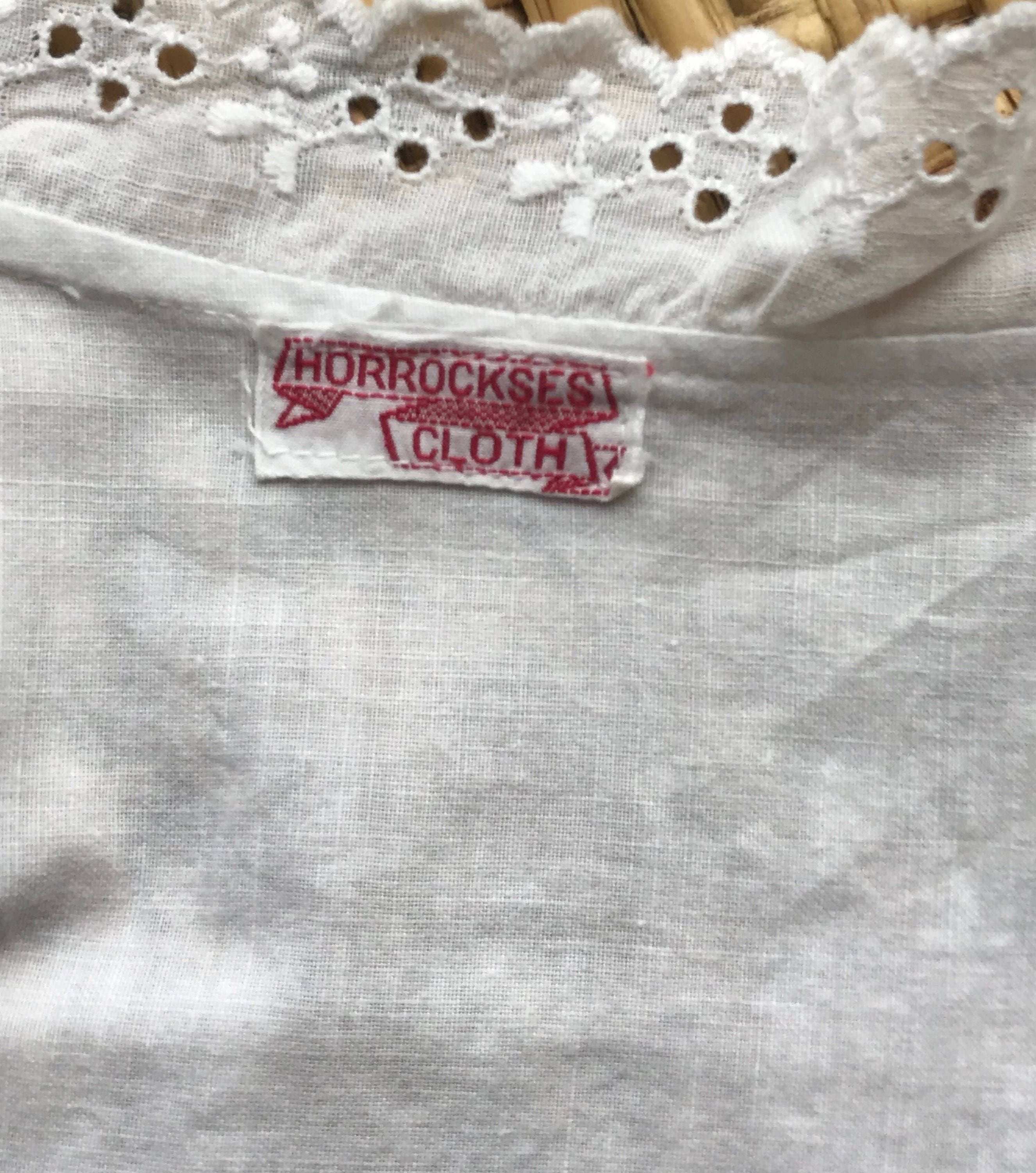 Vintage Camisole Blouse Chemise Horrockses Linen Broidery Anglaise Lace ...