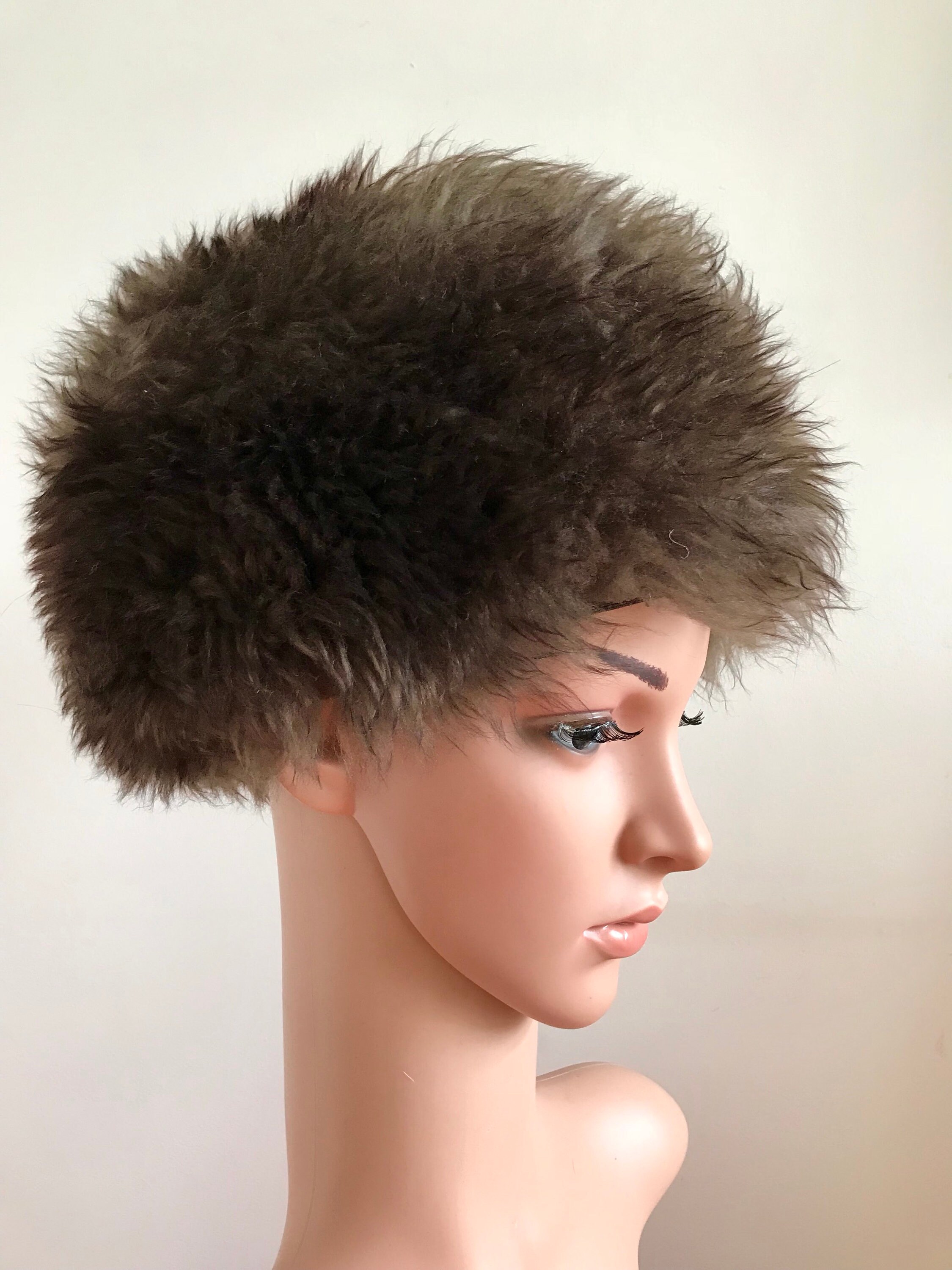 Vintage 60s Cossack Hat 1960s Boho Beatnik