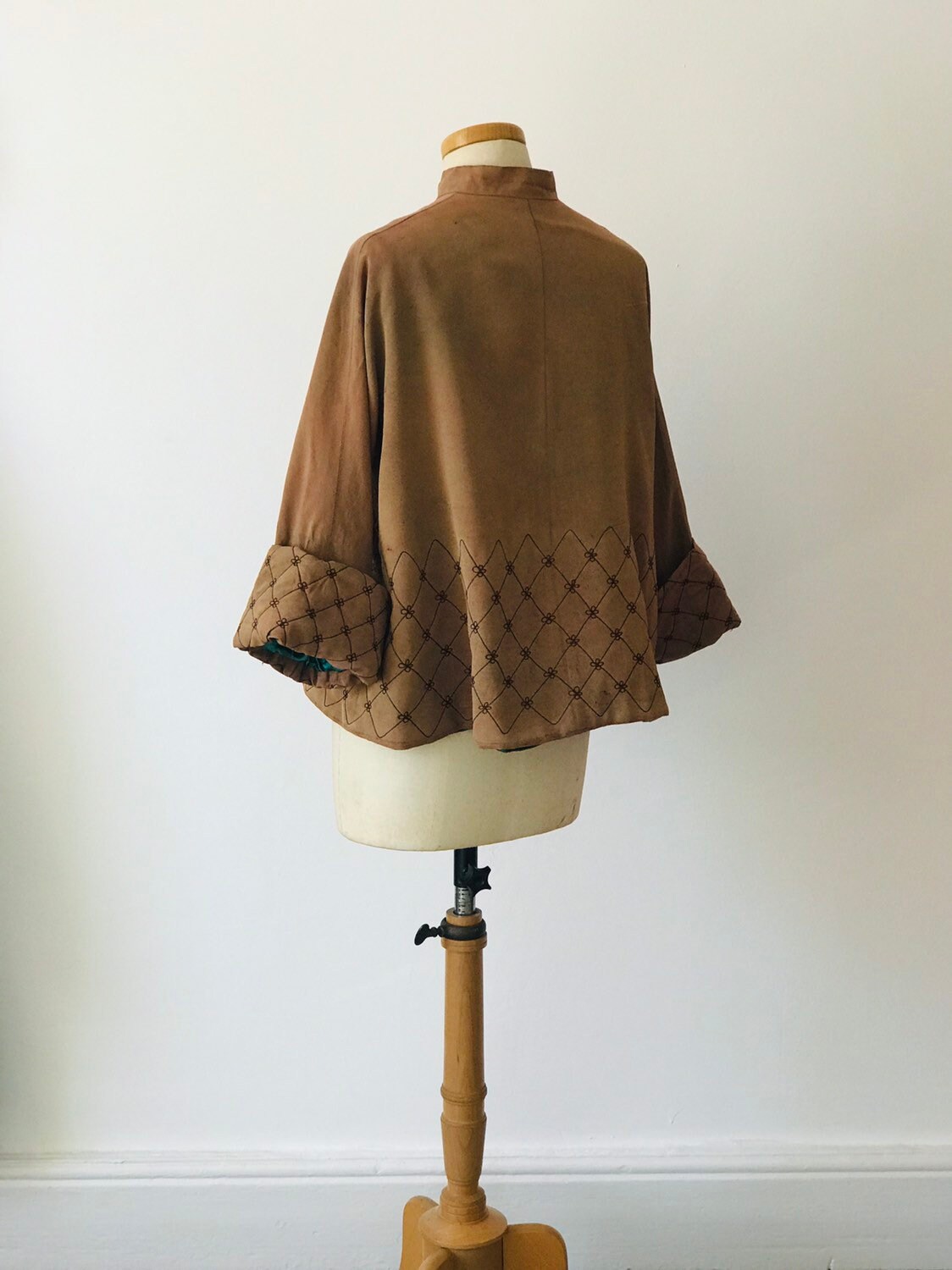 Vintage 1940s Silk Duster Jacket Coat Exquisite Quilting 40s Goodwood ...
