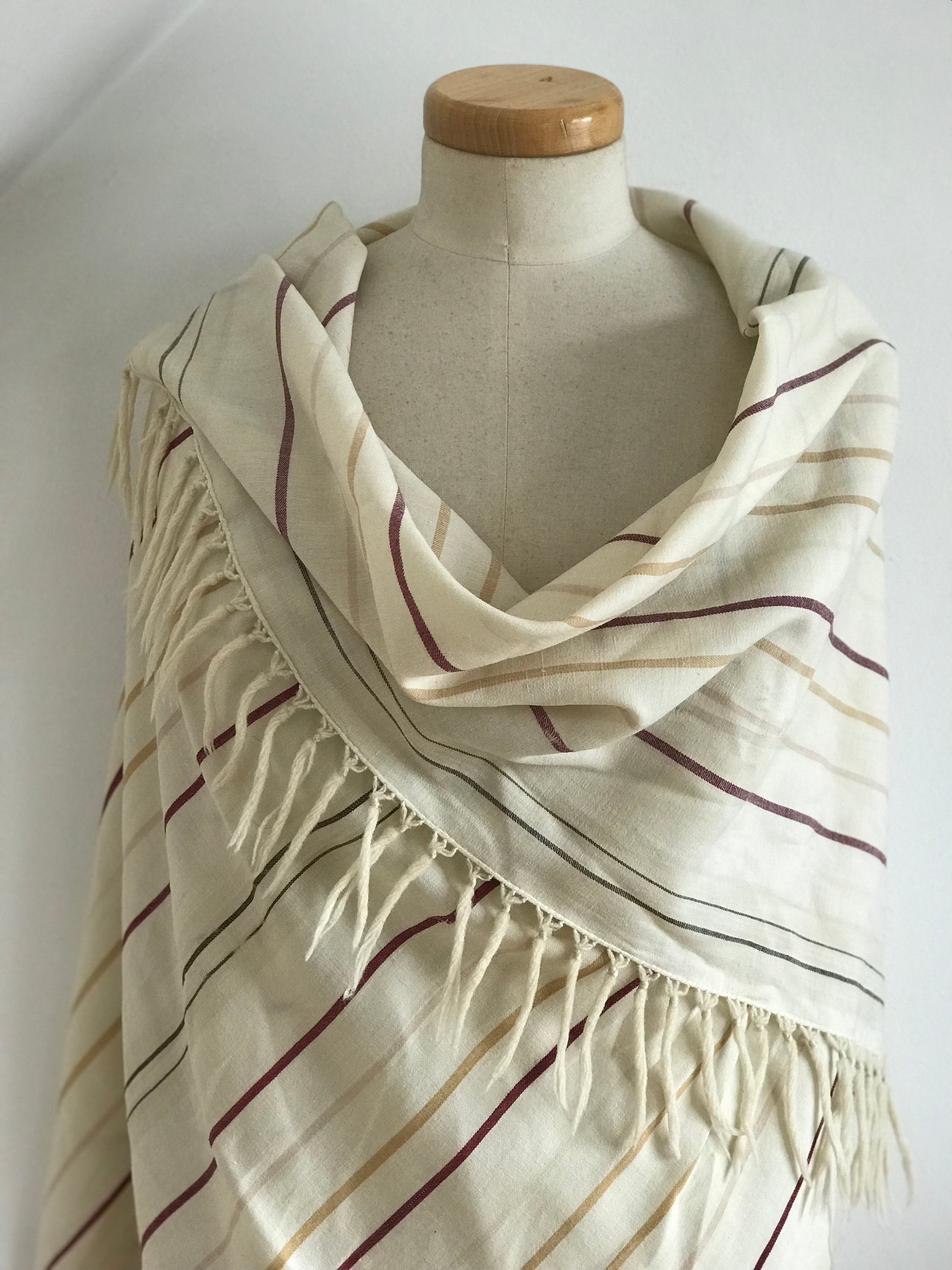 Cashmere Wrap 1800s Regency Shawl Vintage Kasmir India Stole Ex Museum