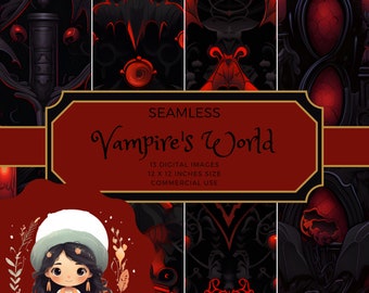 Digital Scrapbook Paper Patterns Set of 7 Digital Paper - Etsy