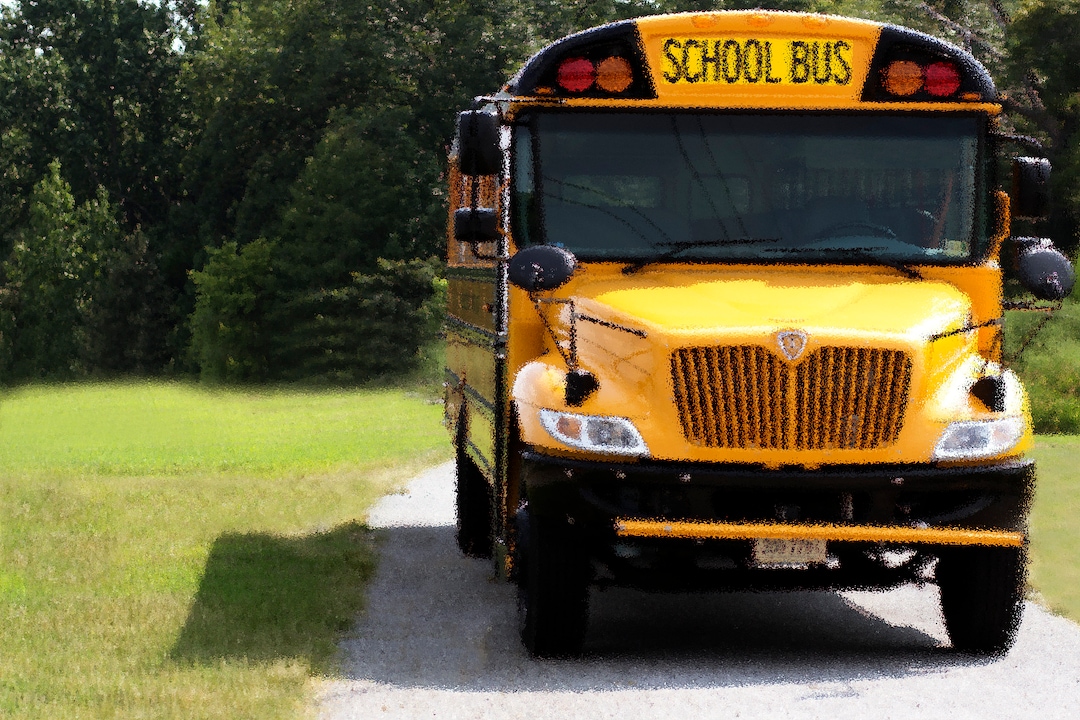 Back to School Bus, School Bus Digital Backdrop, Bus Backdrop, End of ...