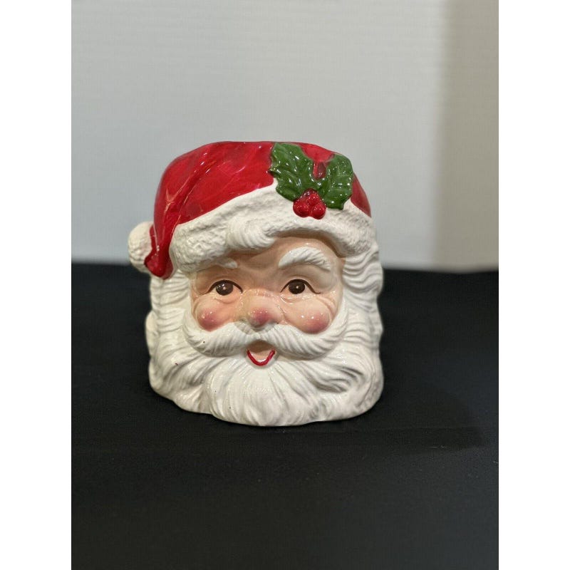 Ceramic Santa - Etsy