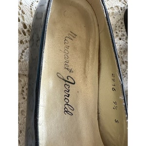 Vintage 80s Cat Face Shoes, Size 9.5 Margaret Jerrold Patten Leather ...