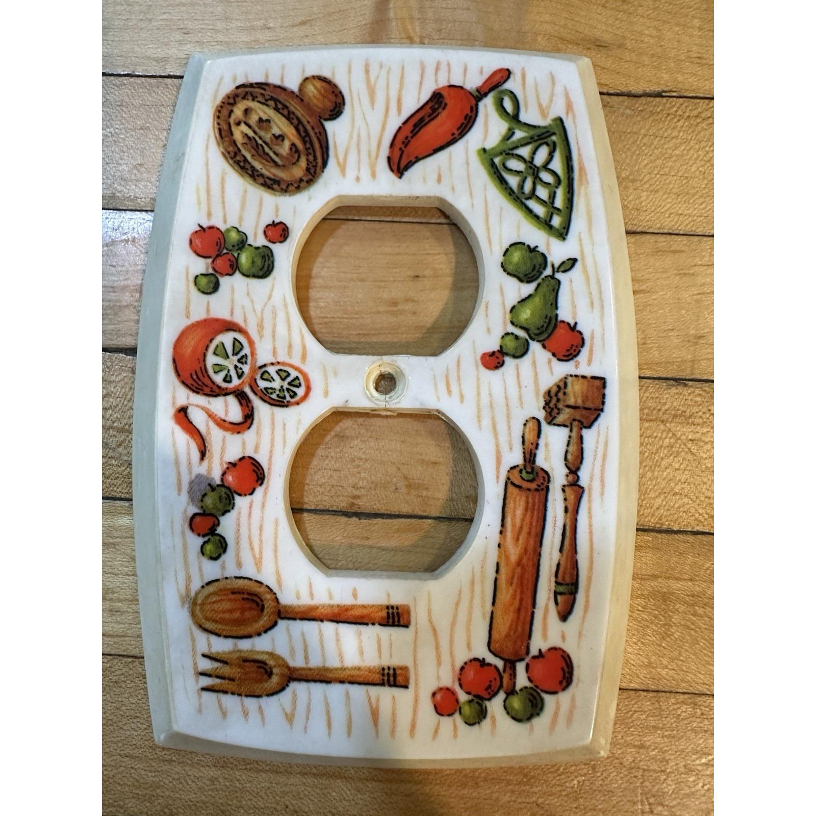 Vintage Set 4 Light Switch Electric Outlet Plates. American Tack ...