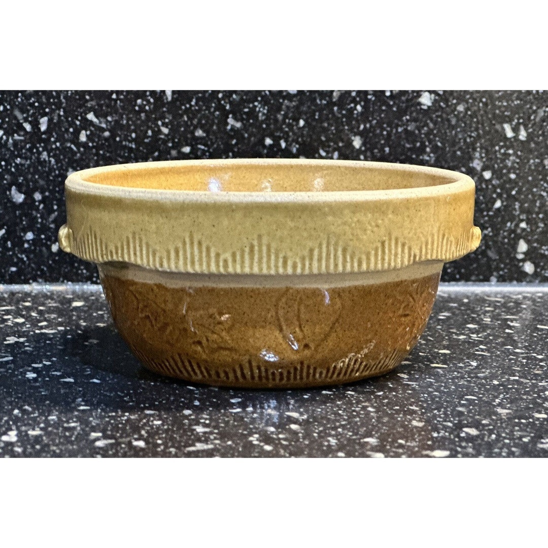 Vintage Cookin-ware Health Cook-rite Economy Mustard Bowl Leaves Small ...