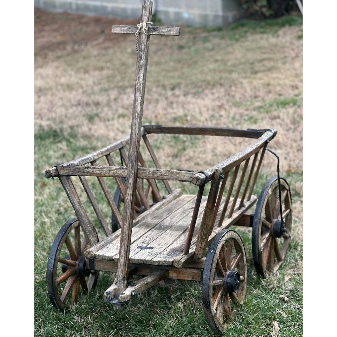 Antique Primitive Wooden Goat Cart Wagon Buyer Pays Shipping - Etsy