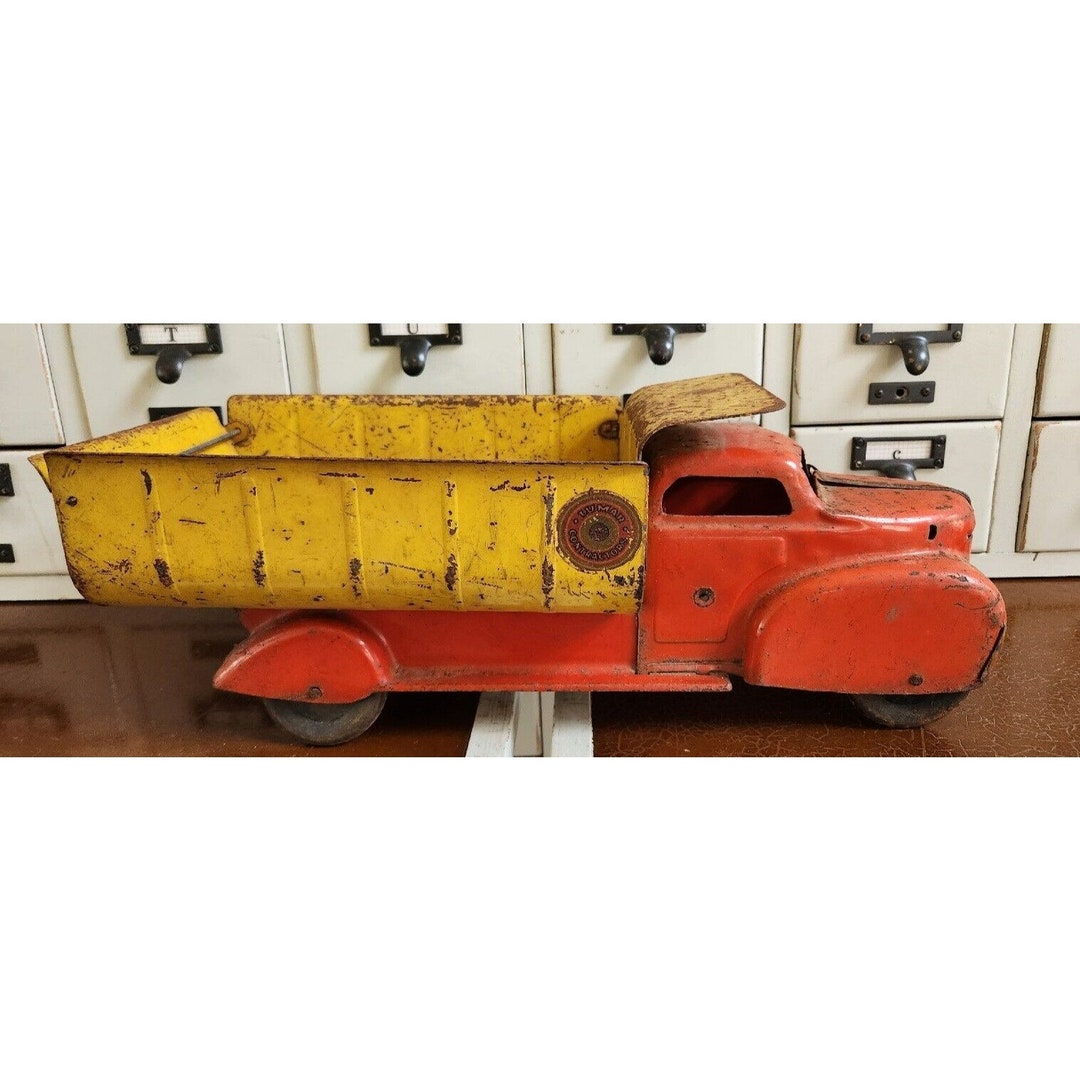 Vintage Original Pressed Steel Marx Lumar Lines Dump Truck - Etsy