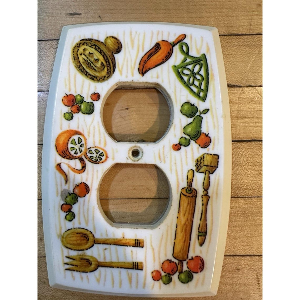 Vintage Set 4 Light Switch Electric Outlet Plates. American Tack ...