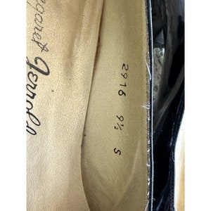 Vintage 80s Cat Face Shoes, Size 9.5 Margaret Jerrold Patten Leather ...