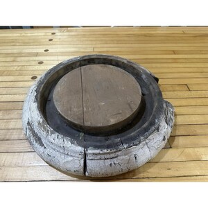 Antique Architectural Salvage Wood Column Base Plinth Block Rustic ...