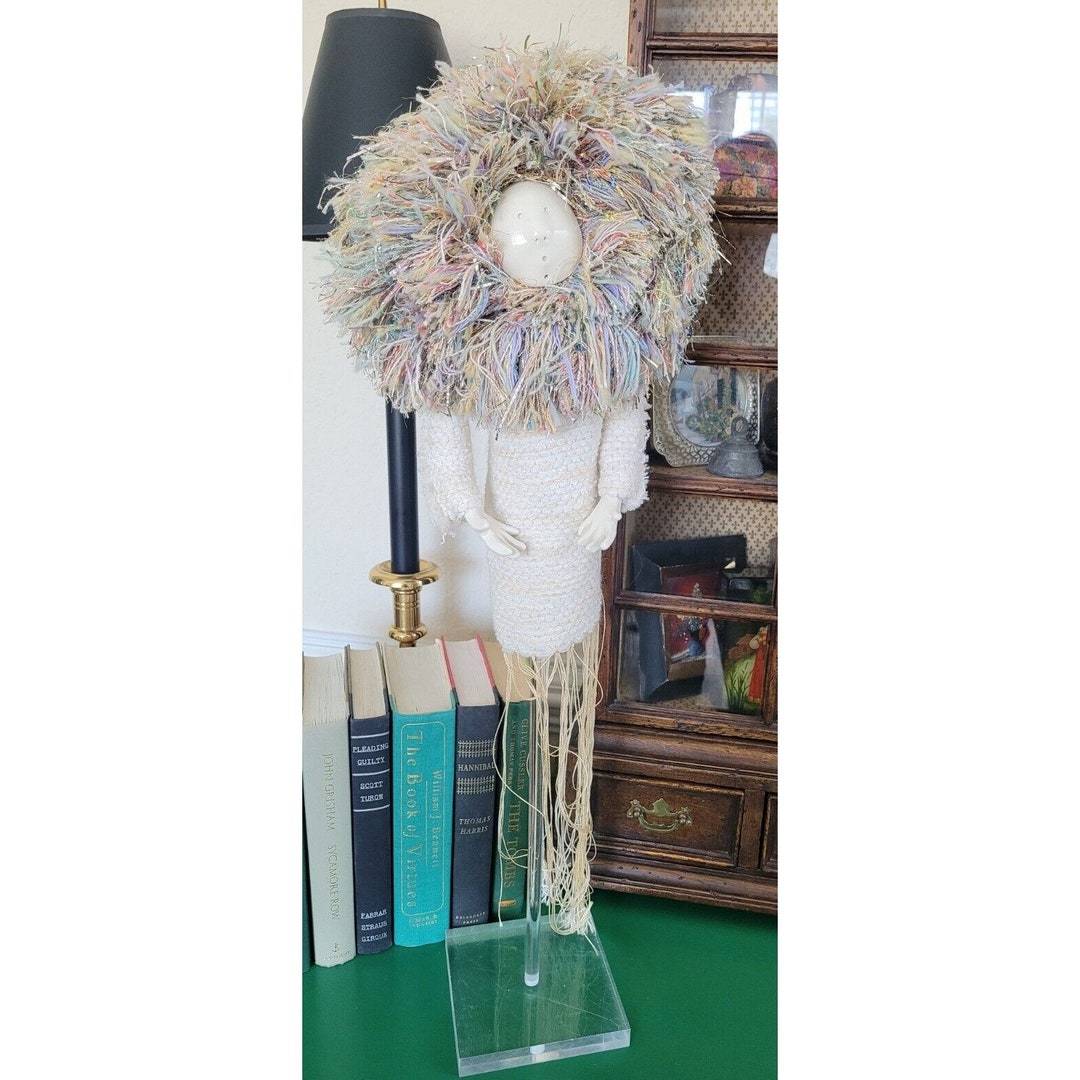 Vintage Eskimo Doll Puppet Figure Alaskan Man Tall Textile Handmade on ...