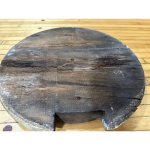 Antique Architectural Salvage Wood Column Base Plinth Block Rustic ...