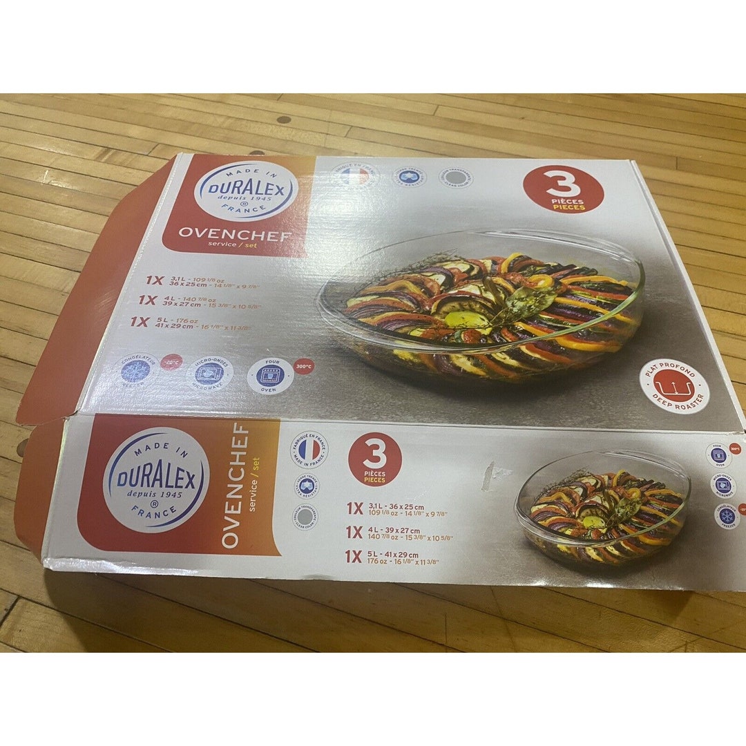 Duralex Ovenchef Oval Bakeware 3PC SET France Free Shipping - Etsy