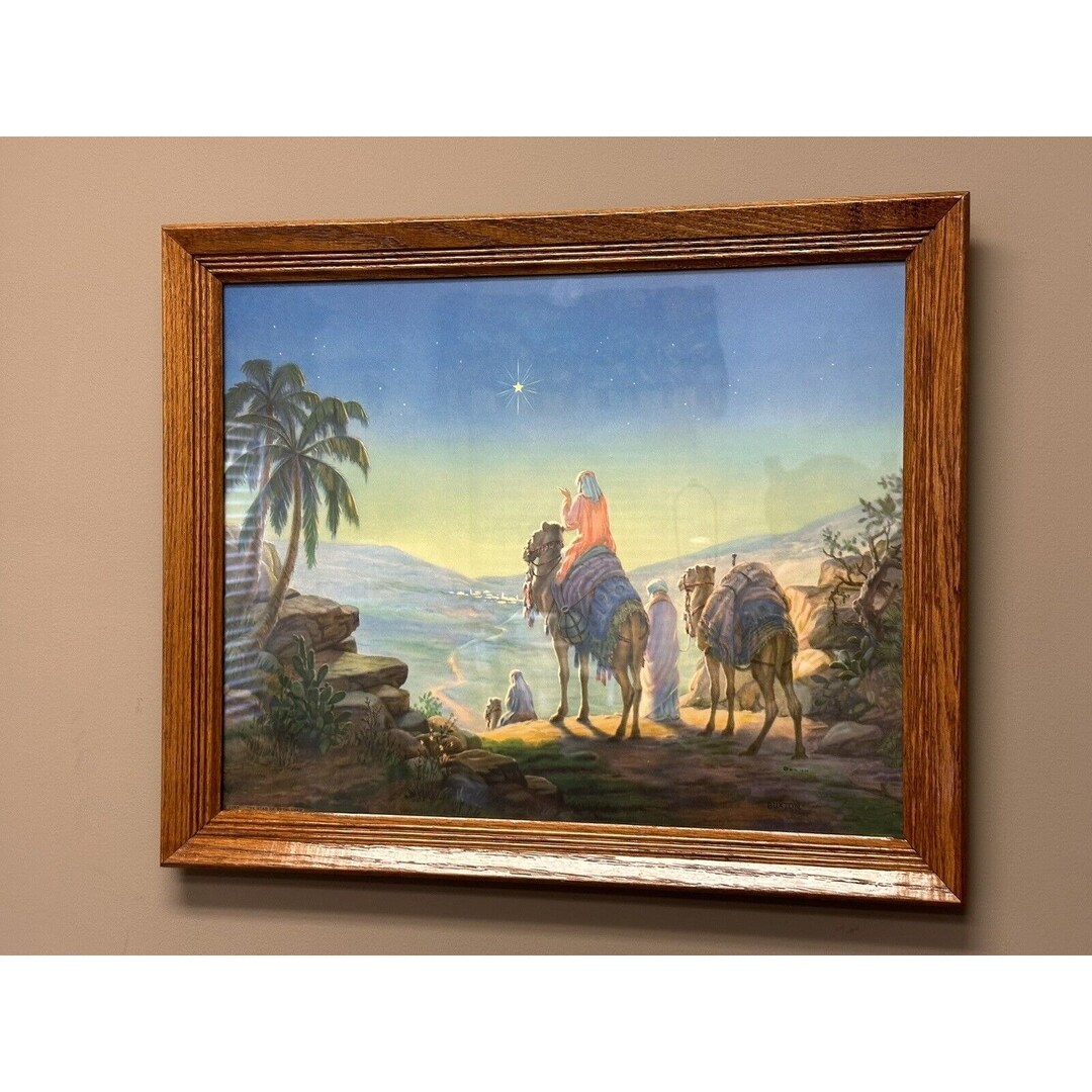Wise Men Star of Bethlehem MABEL BUXTON Framed Lithograph Print ...